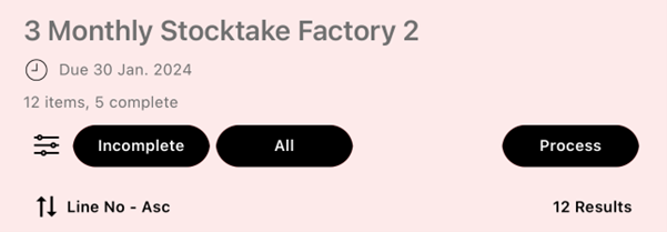 Stocktake Details – MEX User Guide